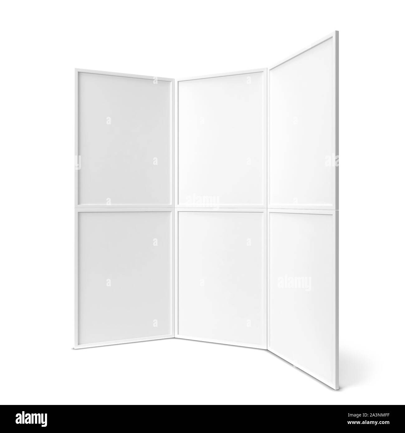 Blank panel display. 3d illustration isolated on white background Stock ...