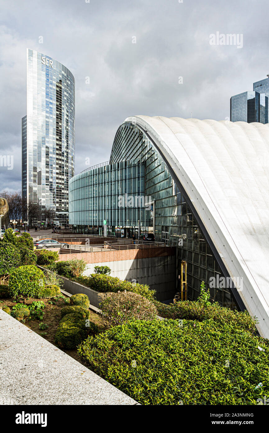 Modern architecture buildings in La Defense, a major business district ...