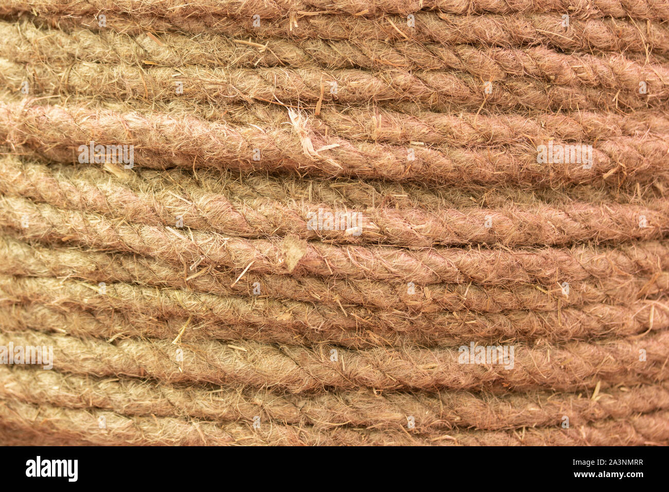 Texture natural jute rope made of cotton fiber and hemp. Close-up ...