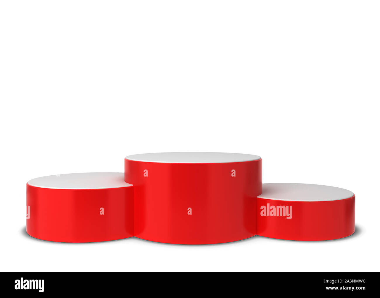 Winner podium. 3d illustration isolated on white background Stock Photo ...