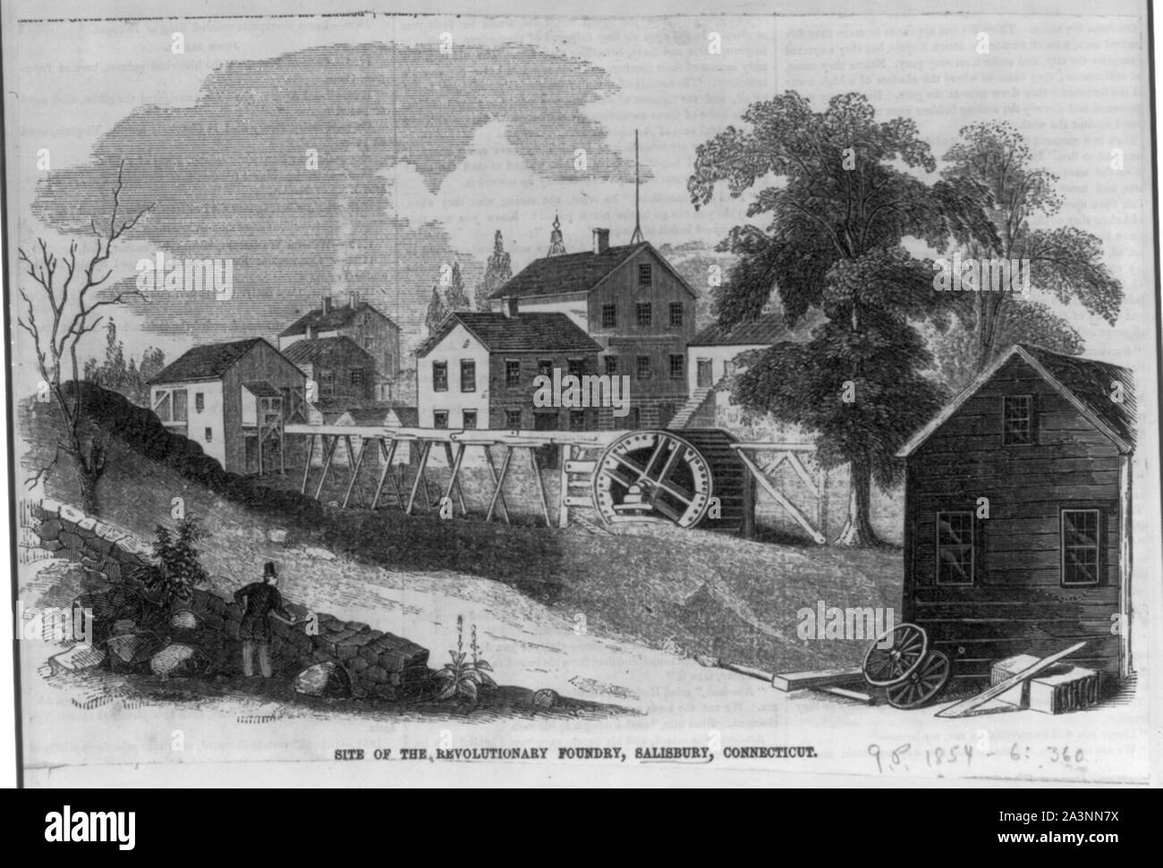 Site of the Revolutionary Foundry, Salisbury, Connecticut Stock Photo ...