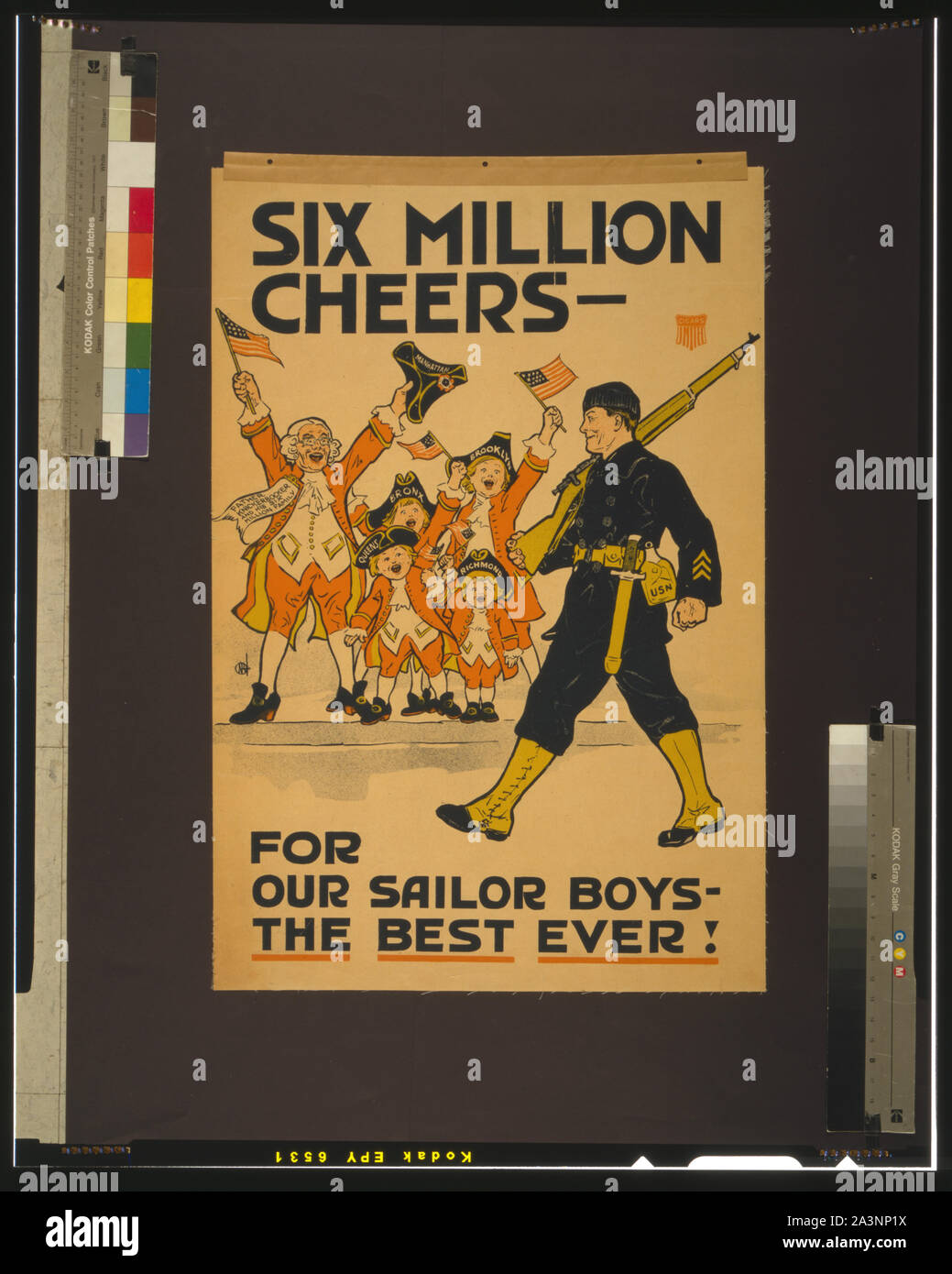 Six million cheers - for our sailor boys - the best ever! Stock Photo ...