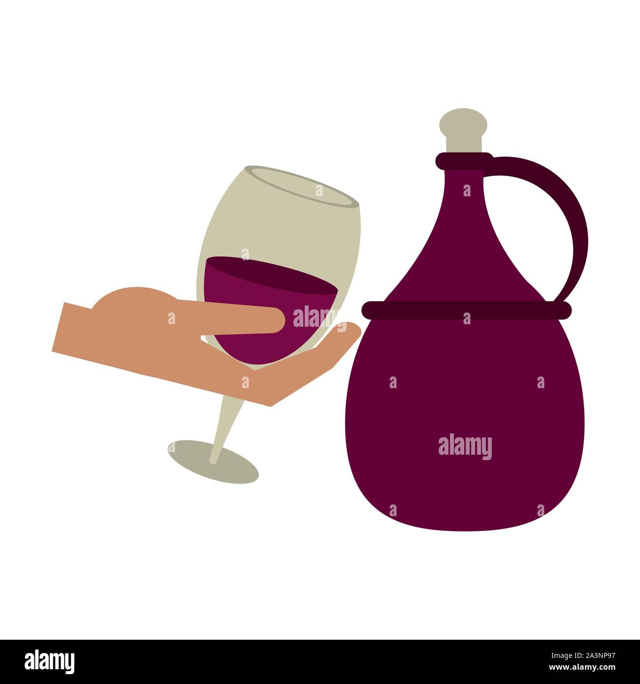 Hand holding a goblet Cut Out Stock Images & Pictures - Alamy