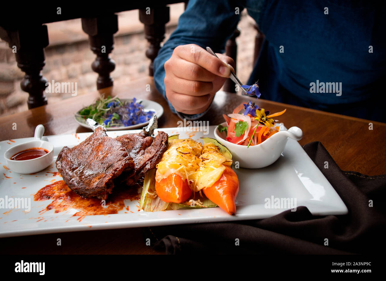 Roast guinea pig cuy in hi-res stock photography and images - Alamy
