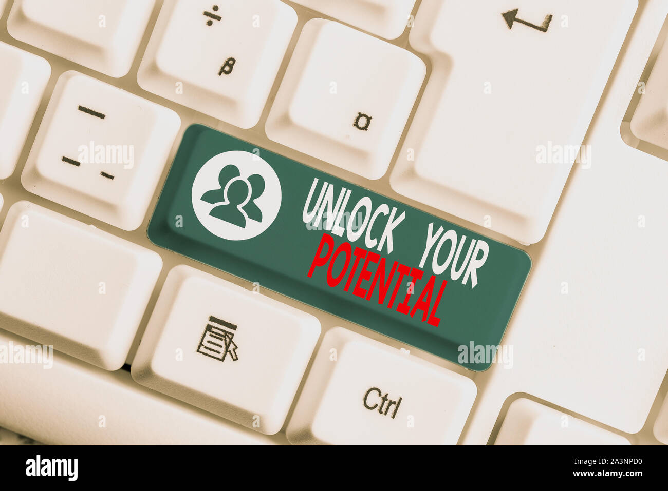 Writing note showing Unlock Your Potential. Business concept for ...