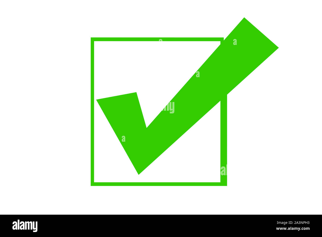 Check box green check mark hi-res stock photography and images - Alamy