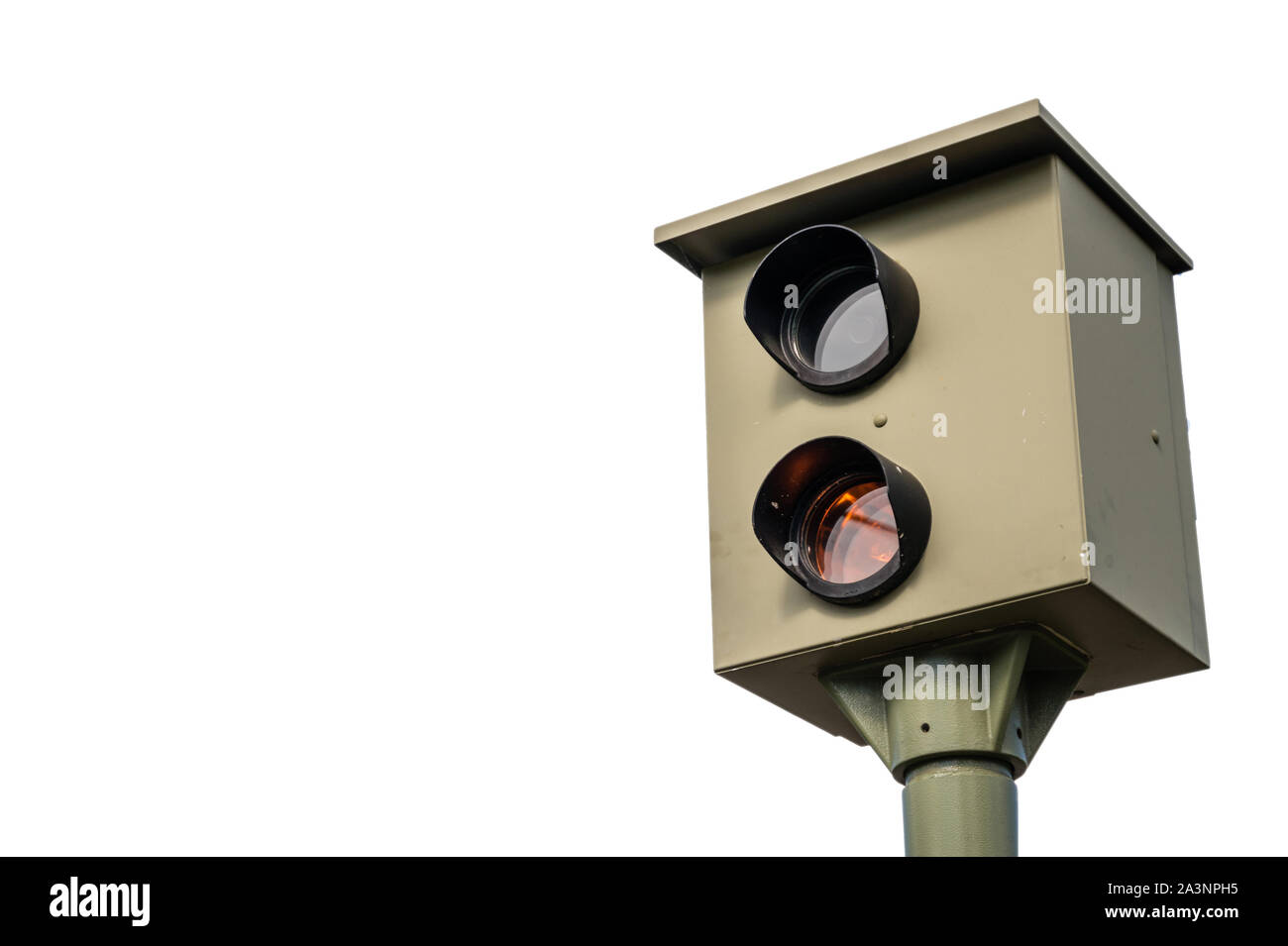 Speed camera isolated Stock Photo - Alamy