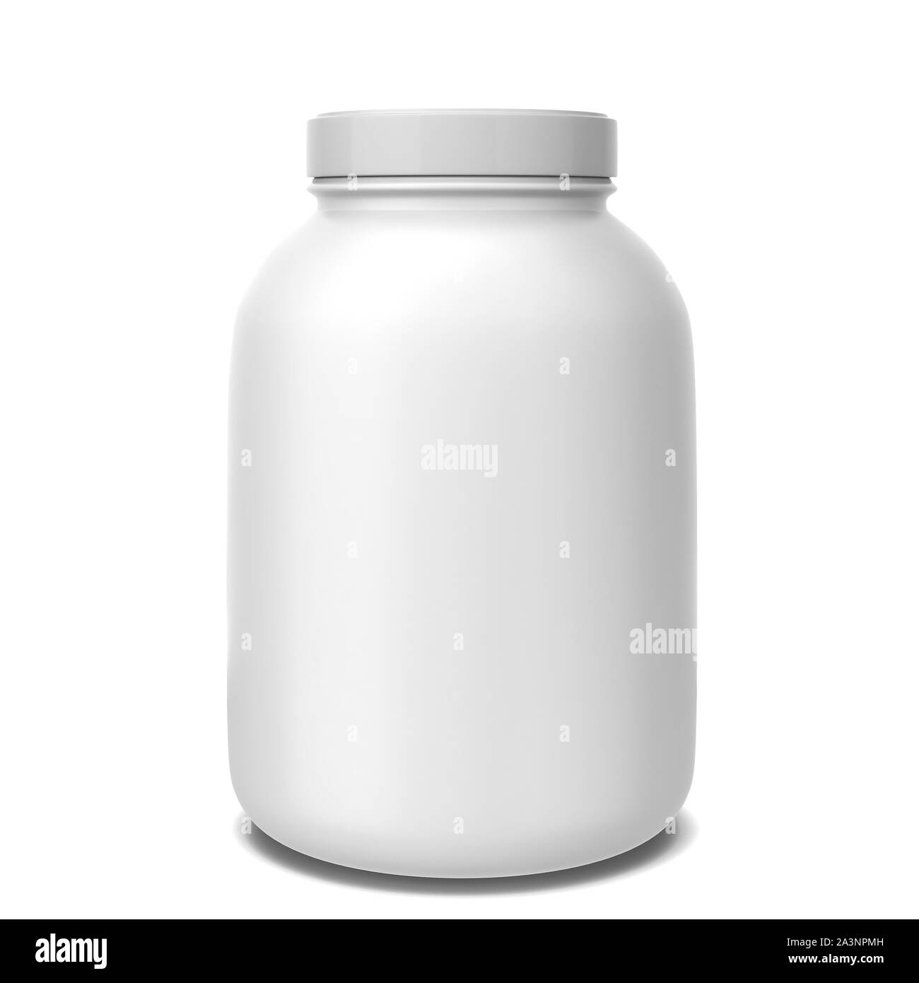 Sport supplement jar. 3d illustration isolated on white background ...