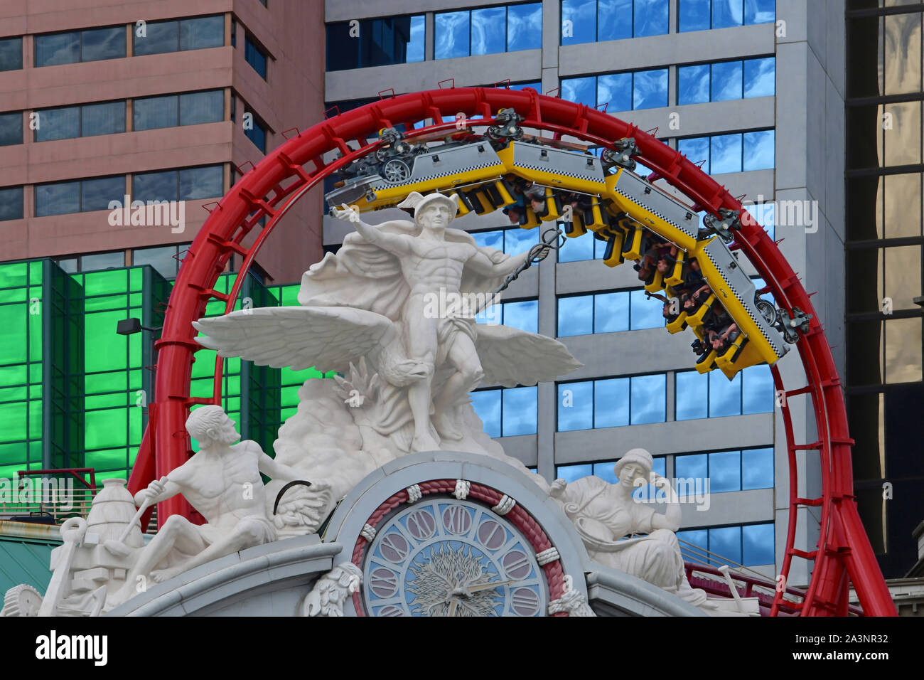The Big Apple Coaster at the NY-NY Hotel & Casino Las Vegas NV USA 10-1 ...