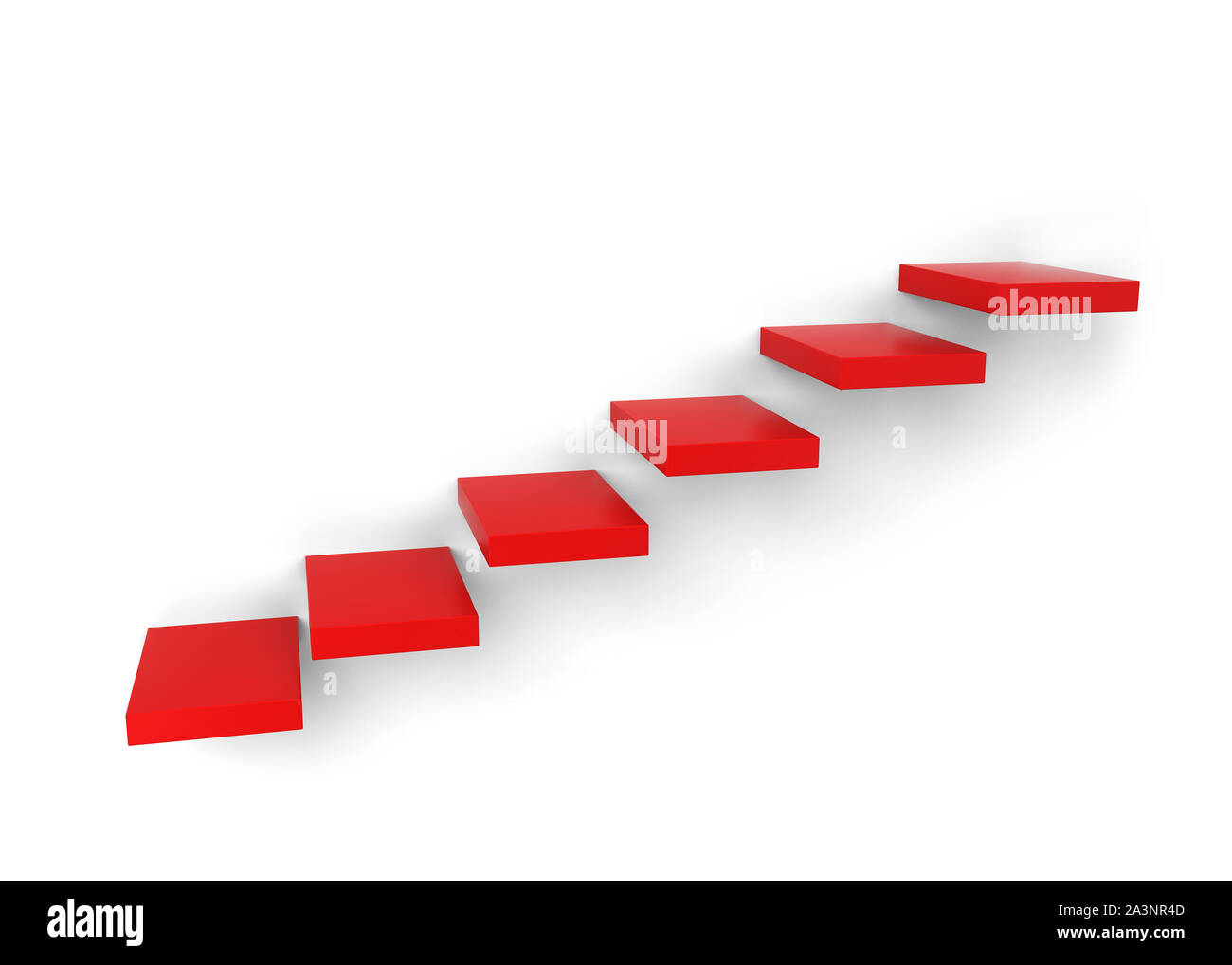 Red stairs. 3d illustration isolated on white background Stock Photo ...