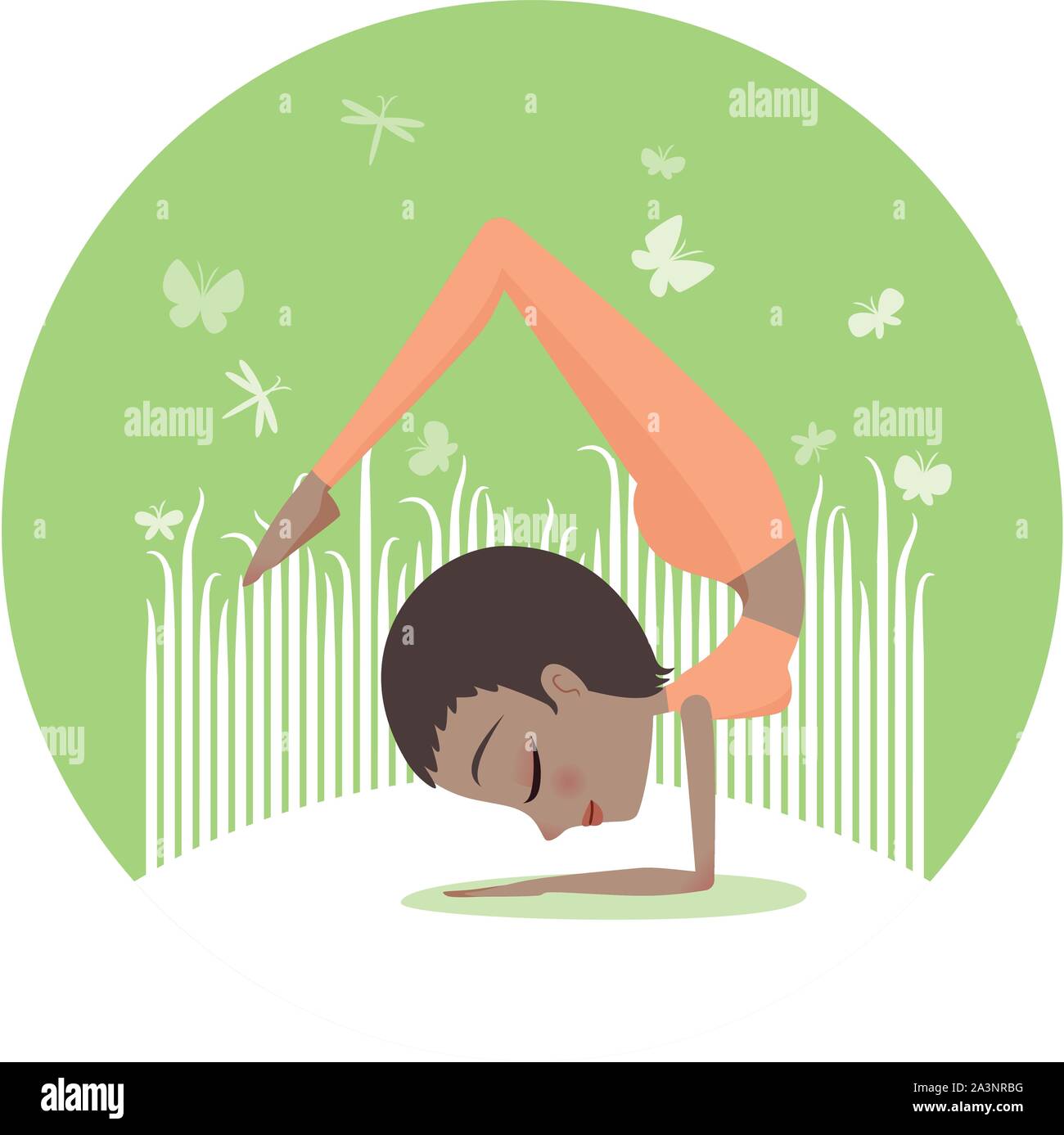 Scorpion pose Stock Vector Images - Alamy