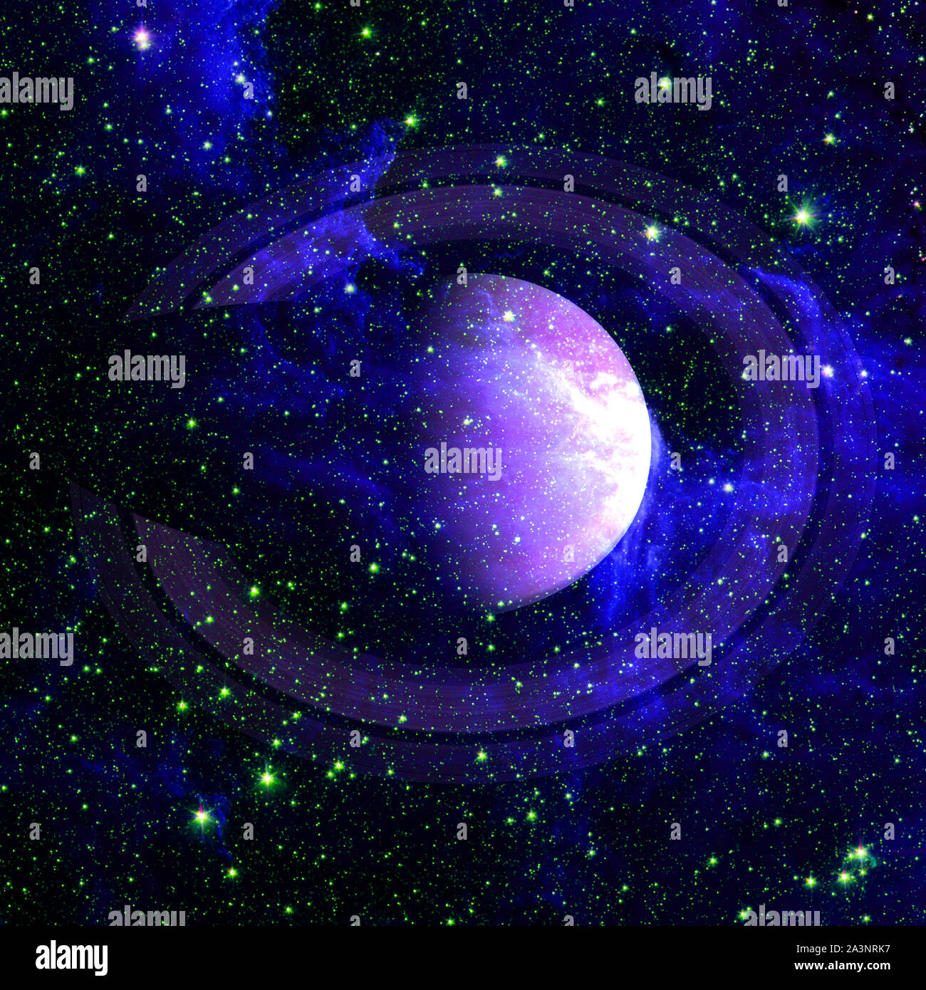 Saturn. Incredibly beautiful planets, galaxies, dark and cold beauty of ...