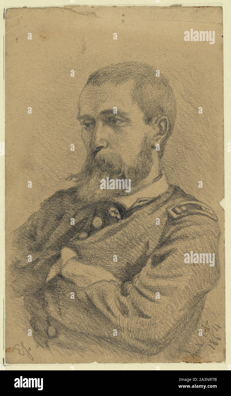 Sketch of an officer Stock Photo - Alamy