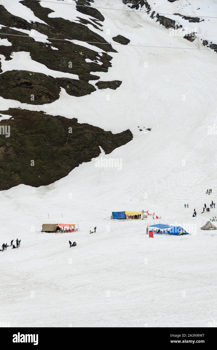 Zero point which is a tourist attraction situated on the roadside of ...