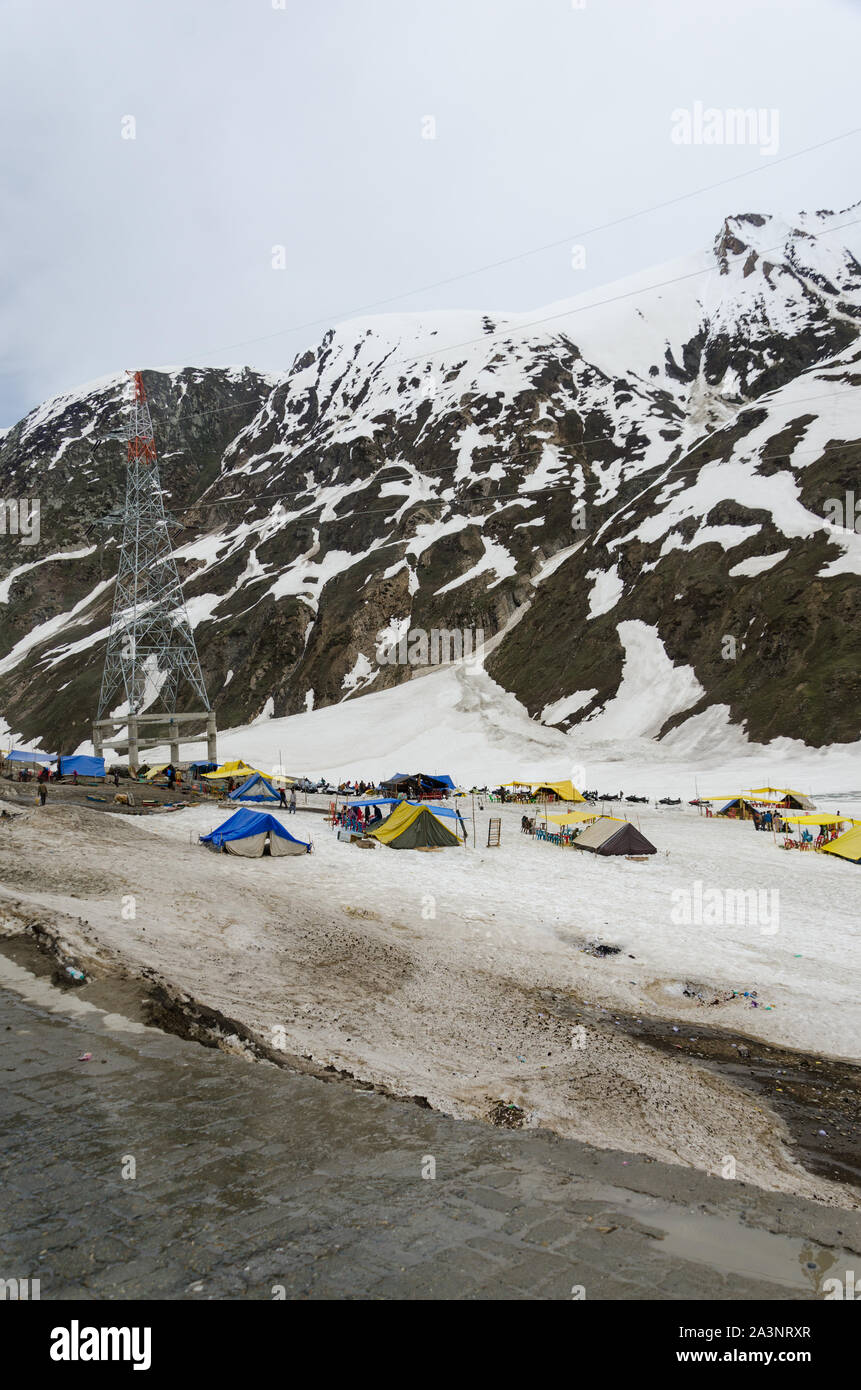 Zero point which is a tourist attraction situated on the roadside of ...