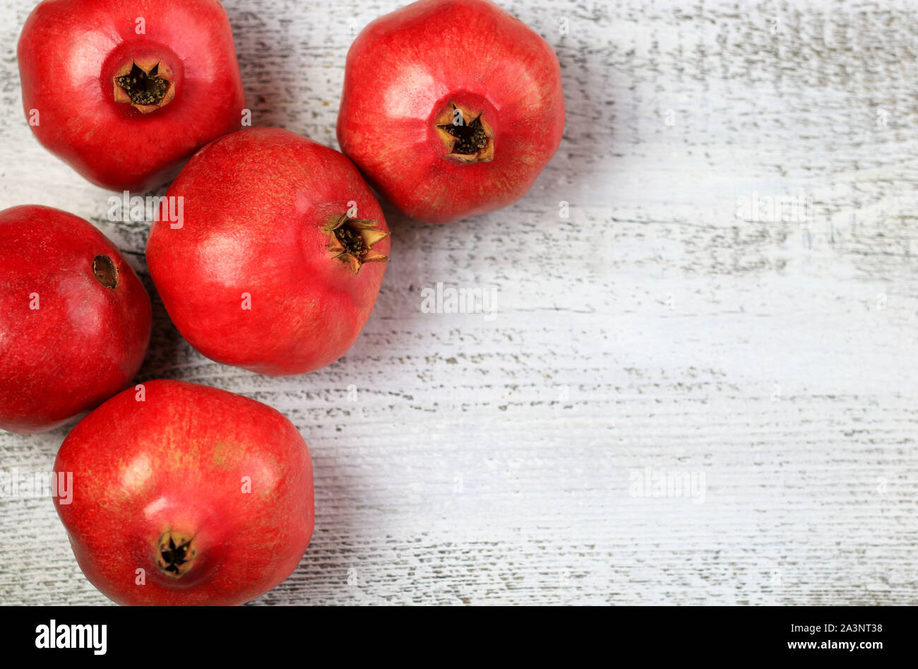 Top view tasty pomegranates hi-res stock photography and images - Alamy
