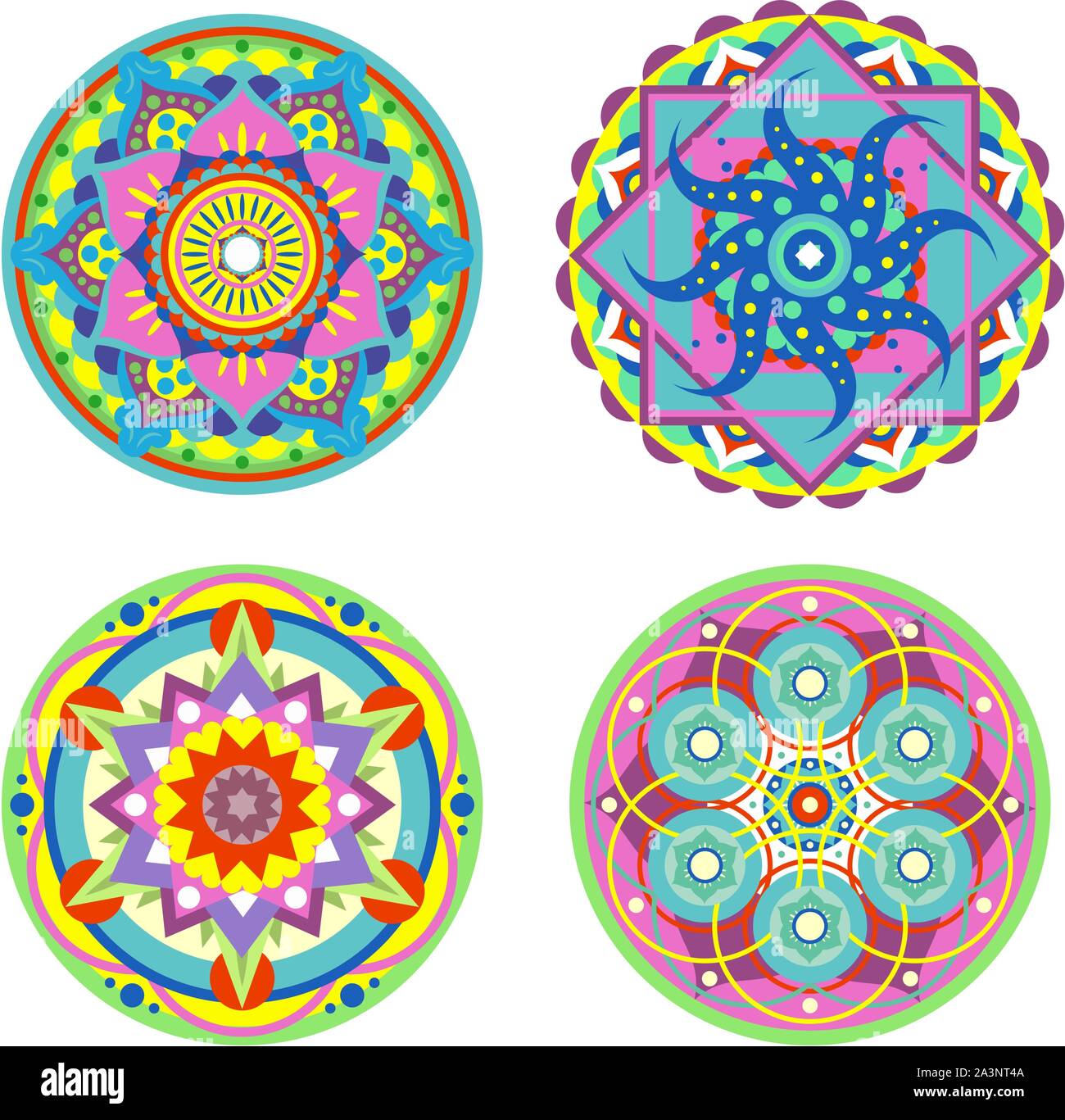 Mandala Symmetry Enlightenment Ritual Symbol Stock Vector Image & Art ...