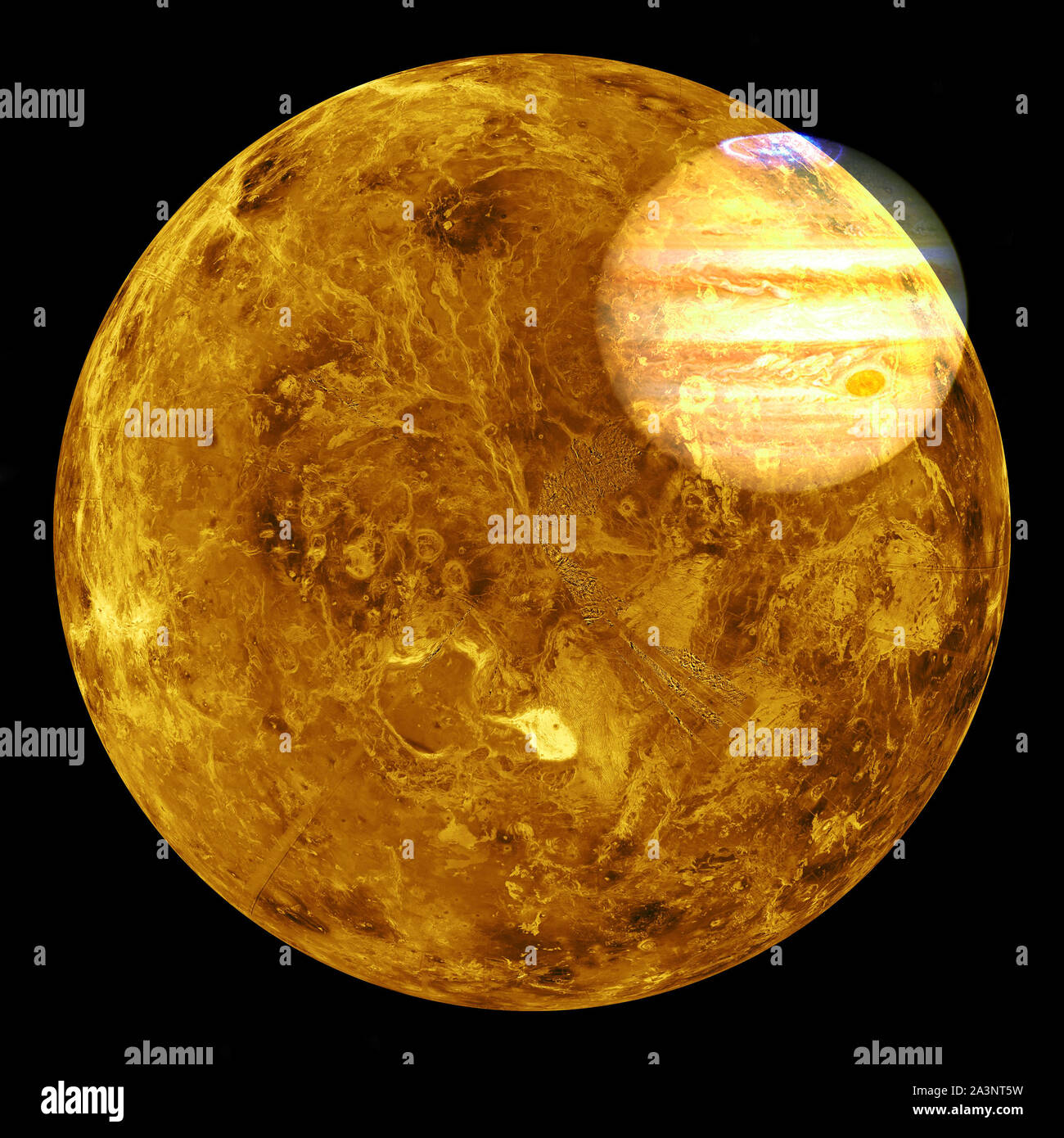 Planet Venus. Cosmos art. Elements of this image furnished by NASA ...