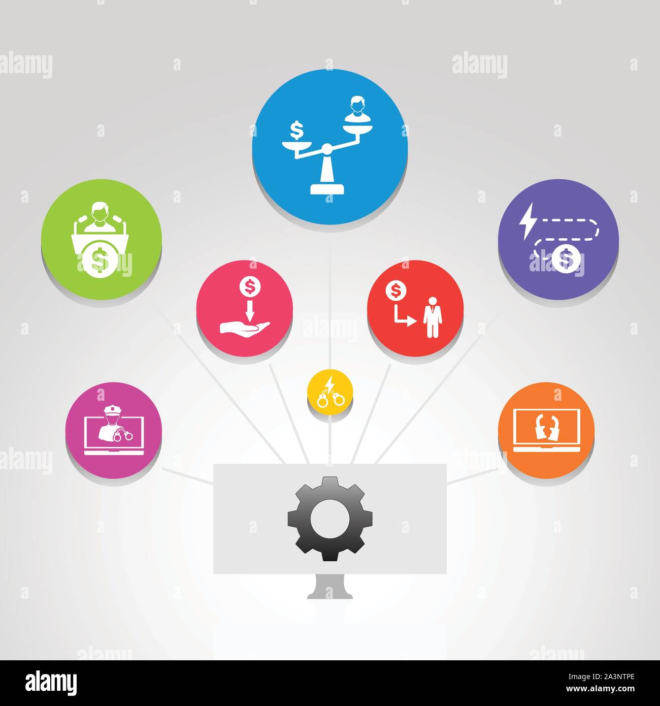 Corruption Infographics vector design. Timeline concept include unjust ...