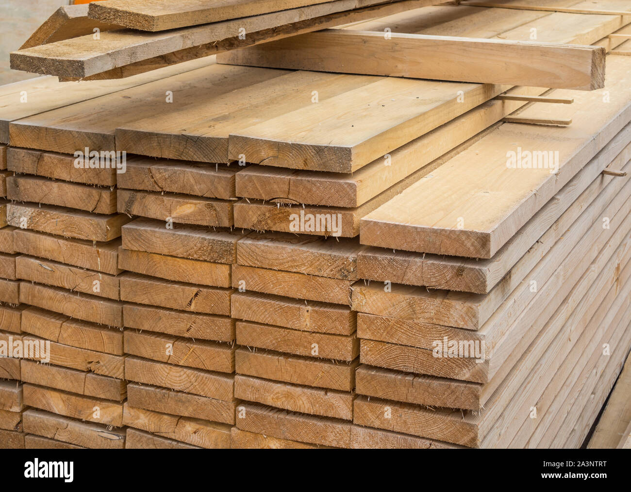 Timber on a building site Stock Photo - Alamy