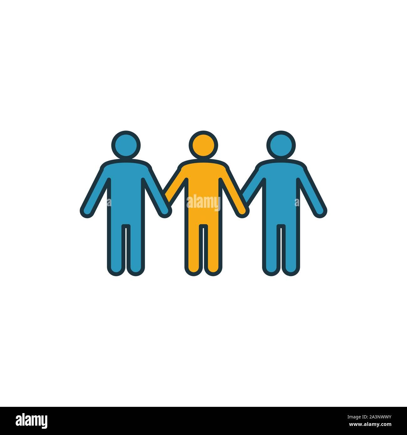 Trust icon. Outline filled creative elemet from business ethics icons ...