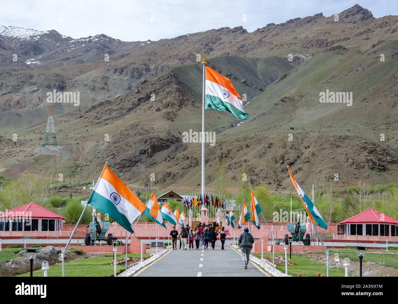 View from the entrance of Kargil War Memorial in Dras, Ladakh, India ...