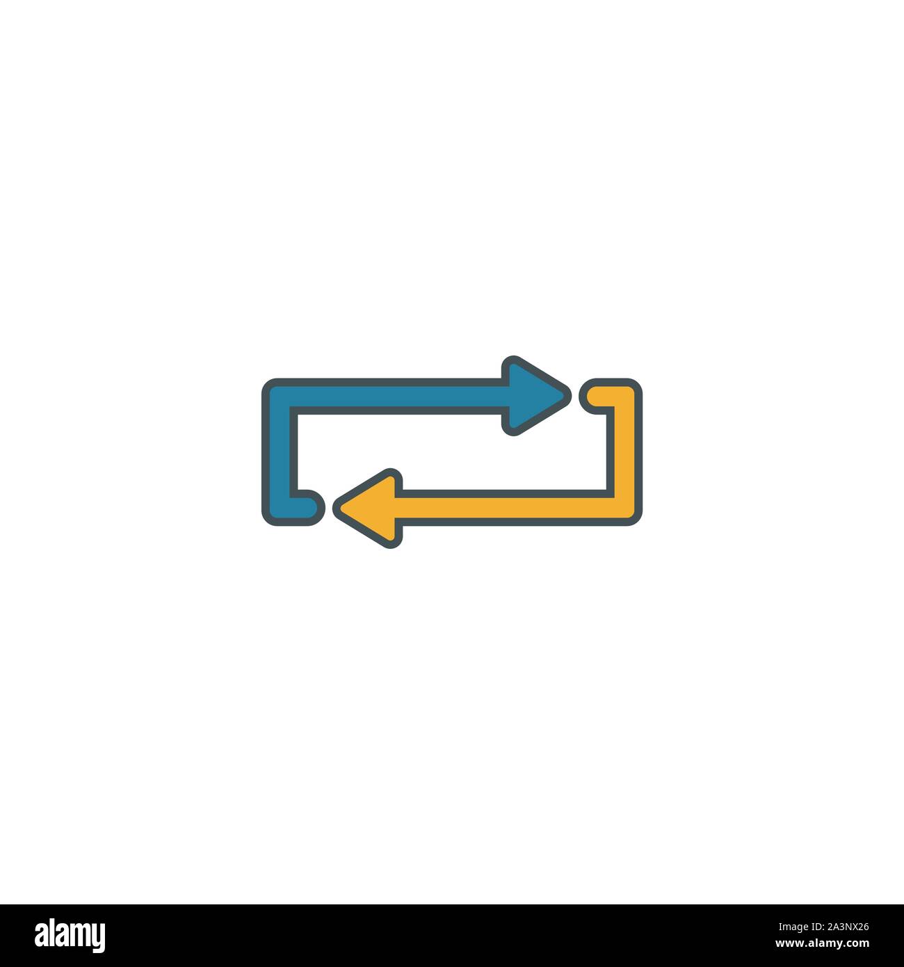 Repeat icon. Outline filled creative elemet from audio buttons icons ...