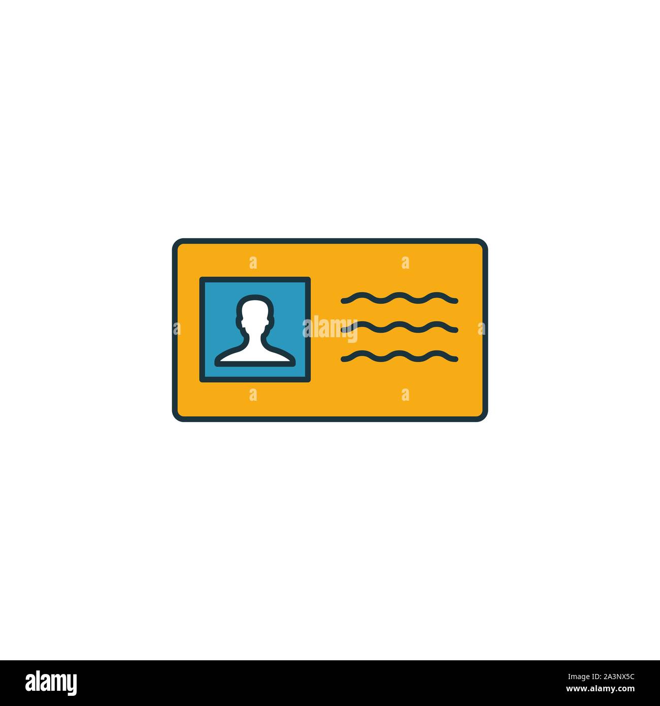 License To Work icon. Outline filled creative elemet from business ...