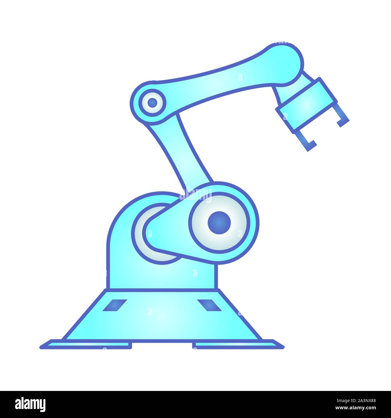 robot hand cyborg isolated icon Stock Vector Image & Art - Alamy