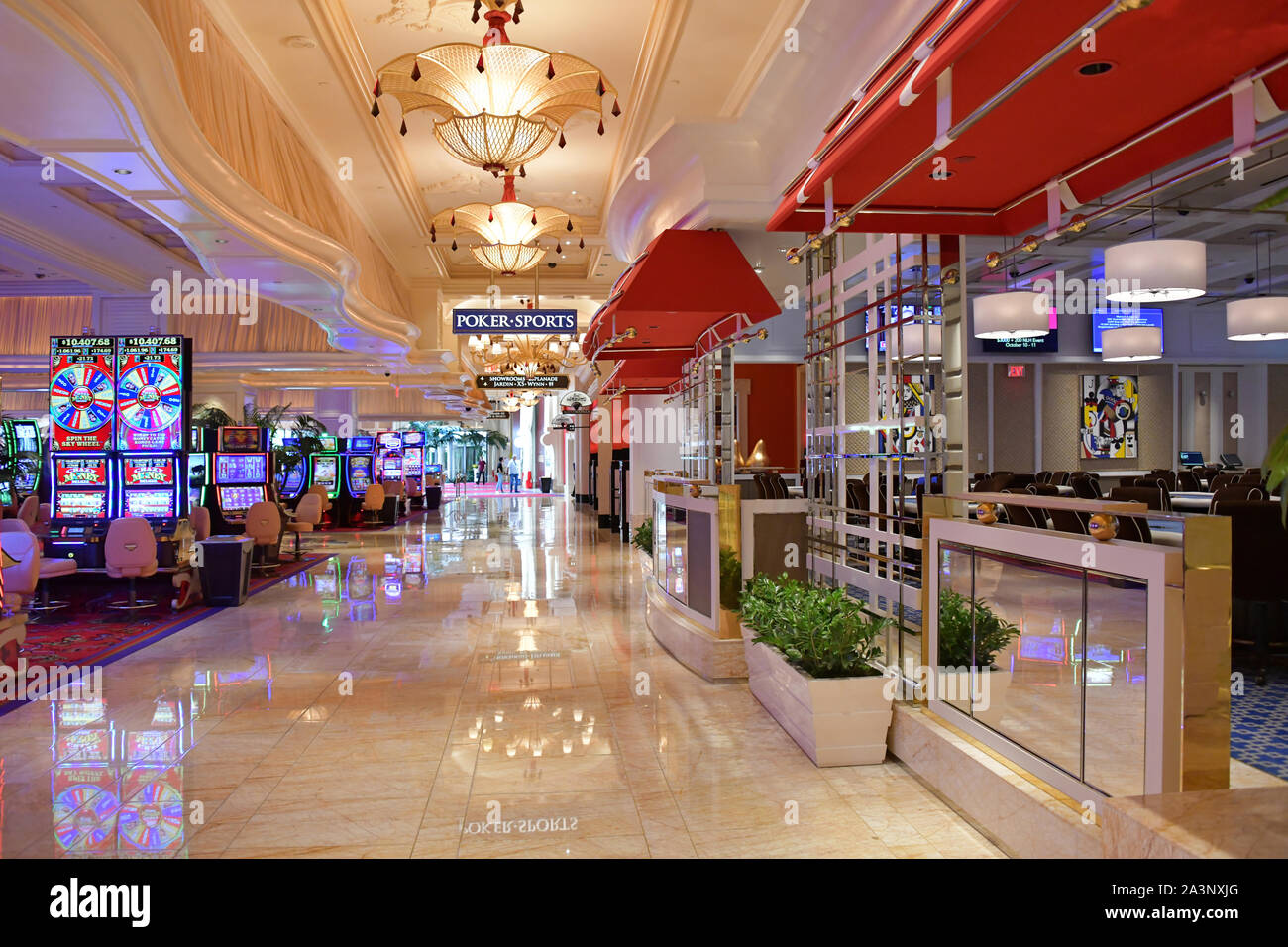 Las Vegas Nevada USA 10-2-18 View of one of the beautiful corridors of ...