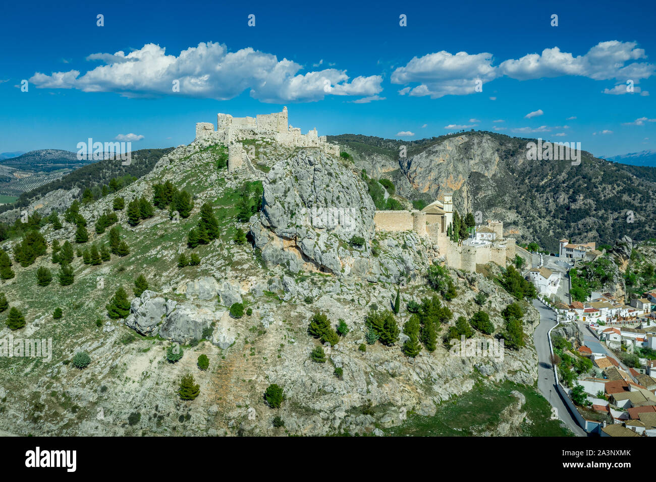 Moclin medieval walled picturesque village in Andalusia close to ...
