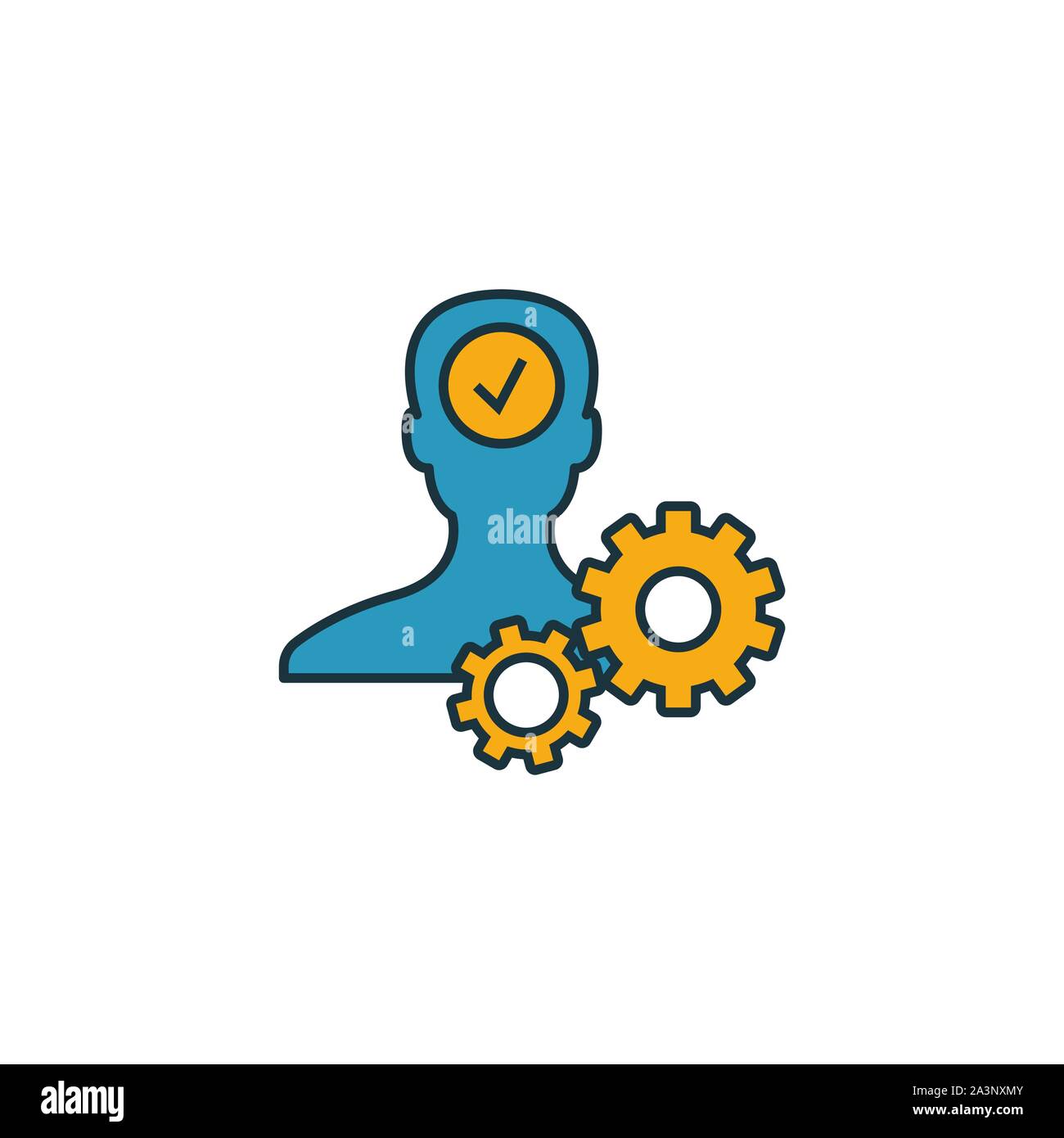 Business Ethics icon. Outline filled creative elemet from business ...