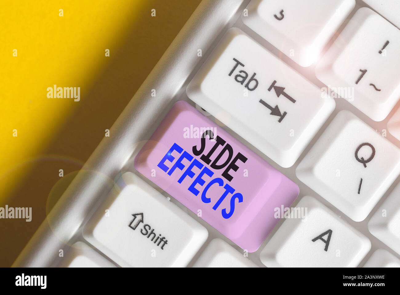 Handwriting text writing Side Effects. Conceptual photo secondary ...