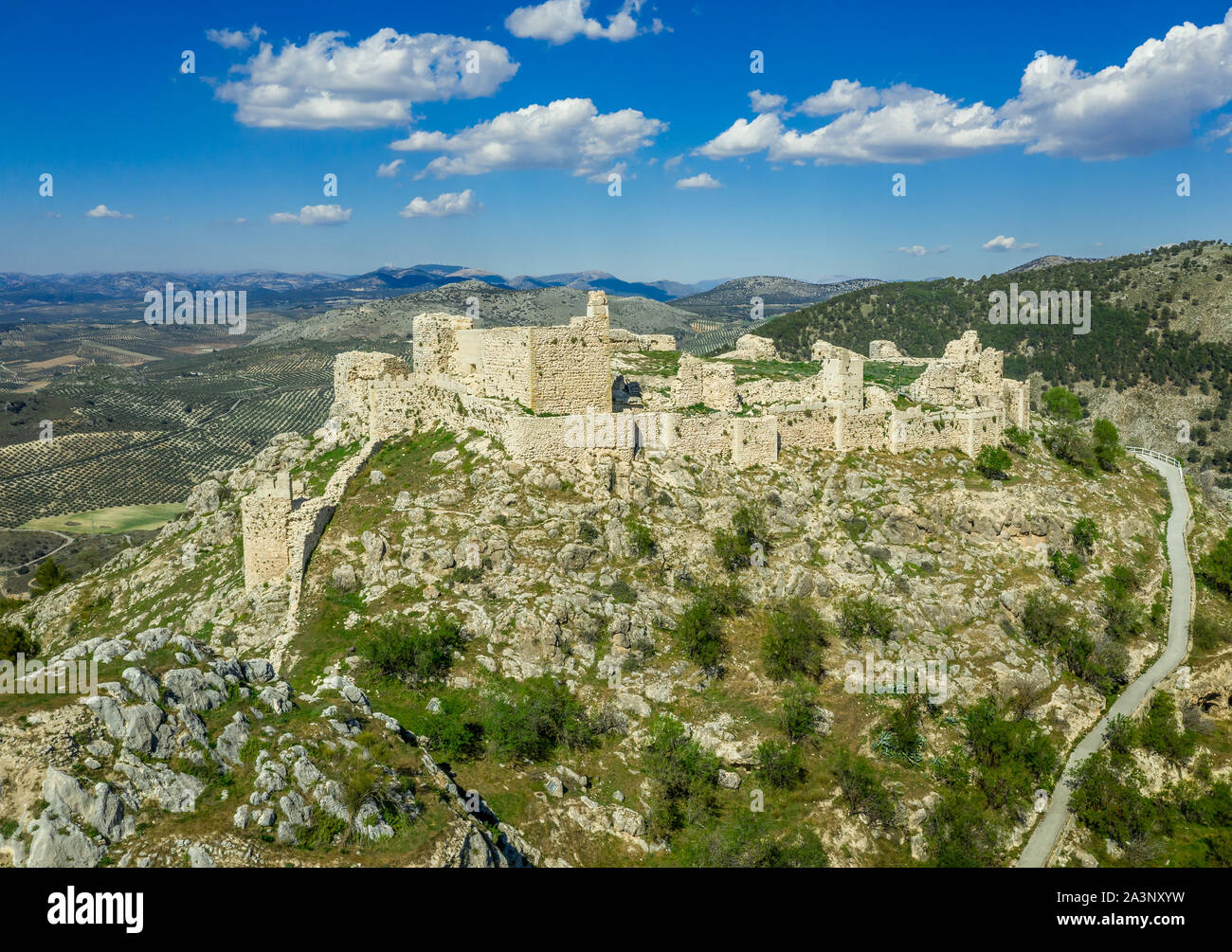 Moclin medieval walled picturesque village in Andalusia close to ...