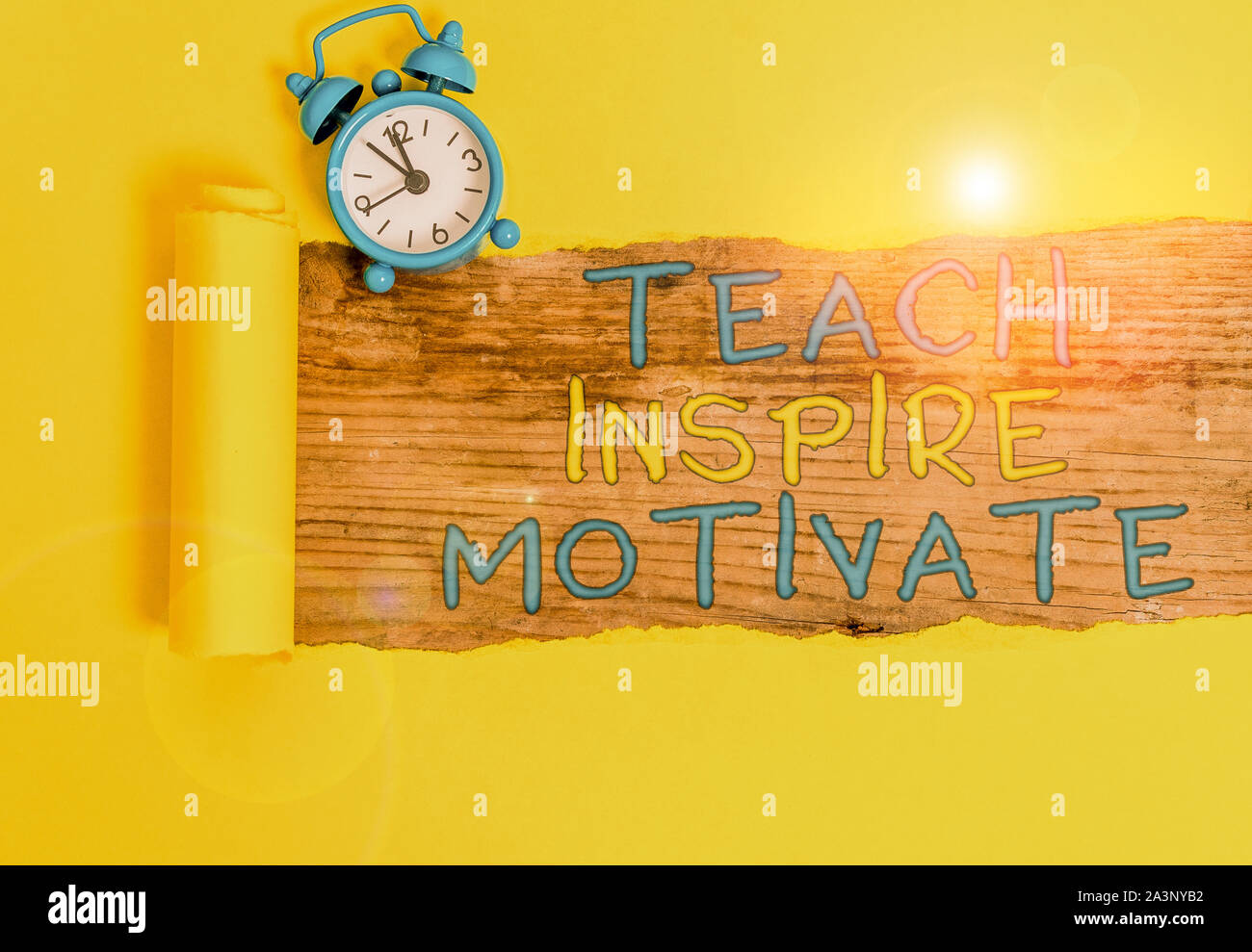 Writing note showing Teach Inspire Motivate. Business concept for Spark ...