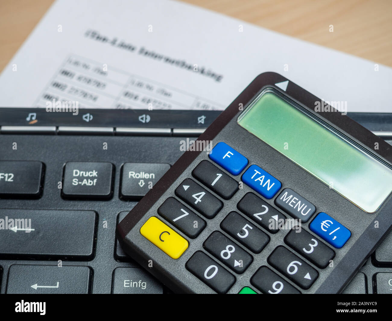 Tan generator online banking Stock Photo - Alamy