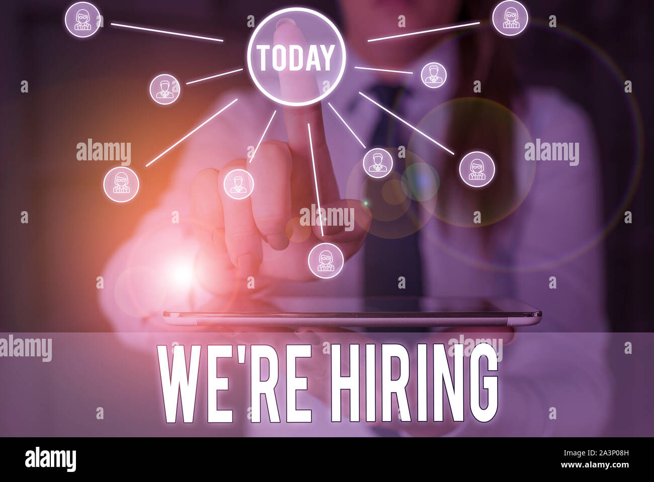 Handwriting text We Are Re Hiring. Conceptual photo process of ...