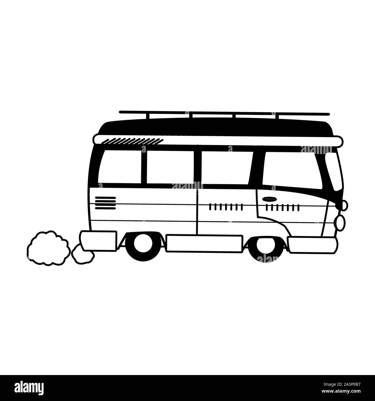 classic travel van icon design Stock Vector Image & Art - Alamy
