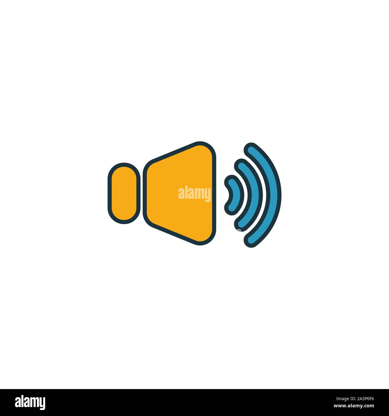 Volume Up icon. Outline filled creative elemet from audio buttons icons ...