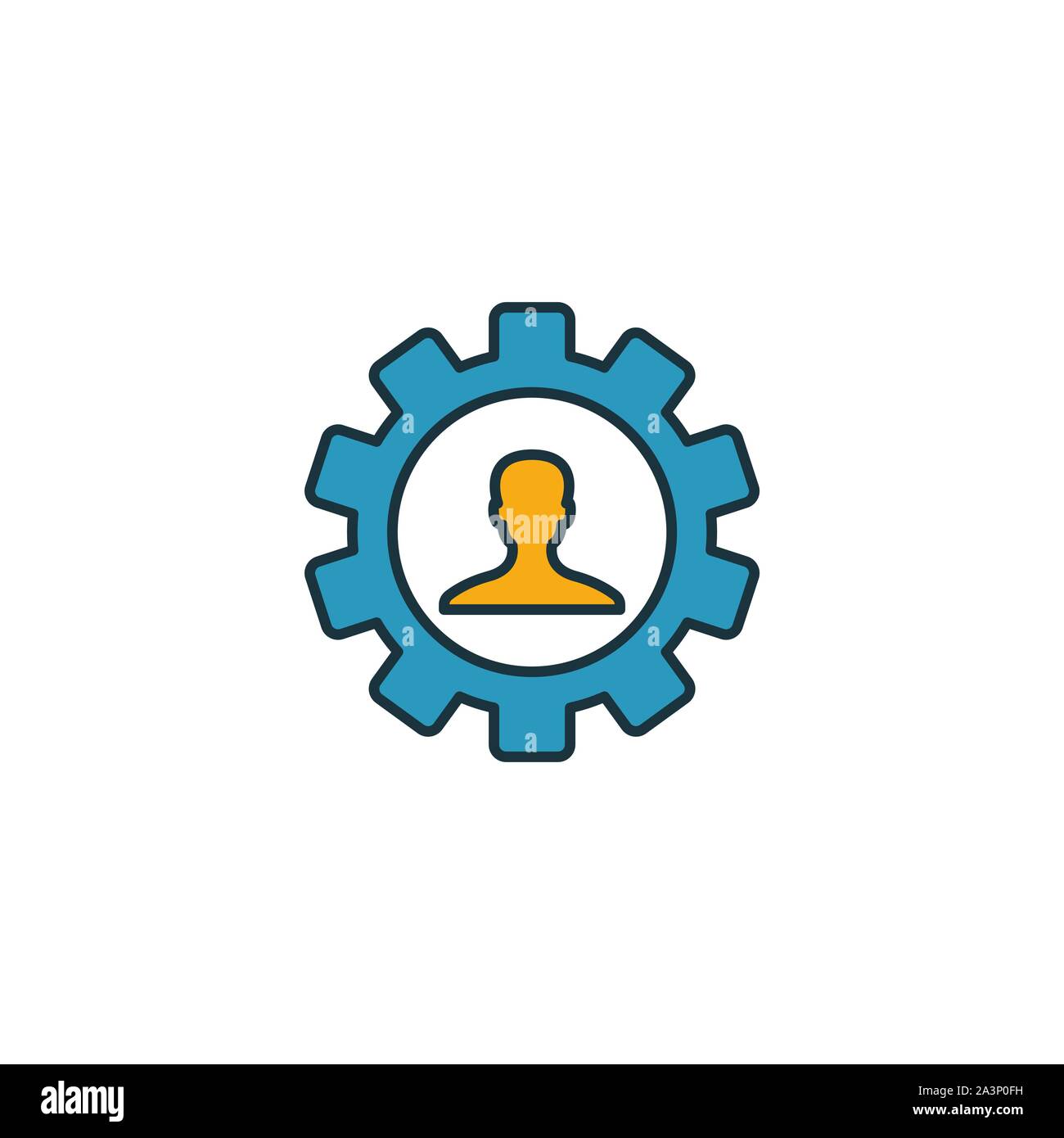 Personal Development icon. Outline filled creative elemet from business ...
