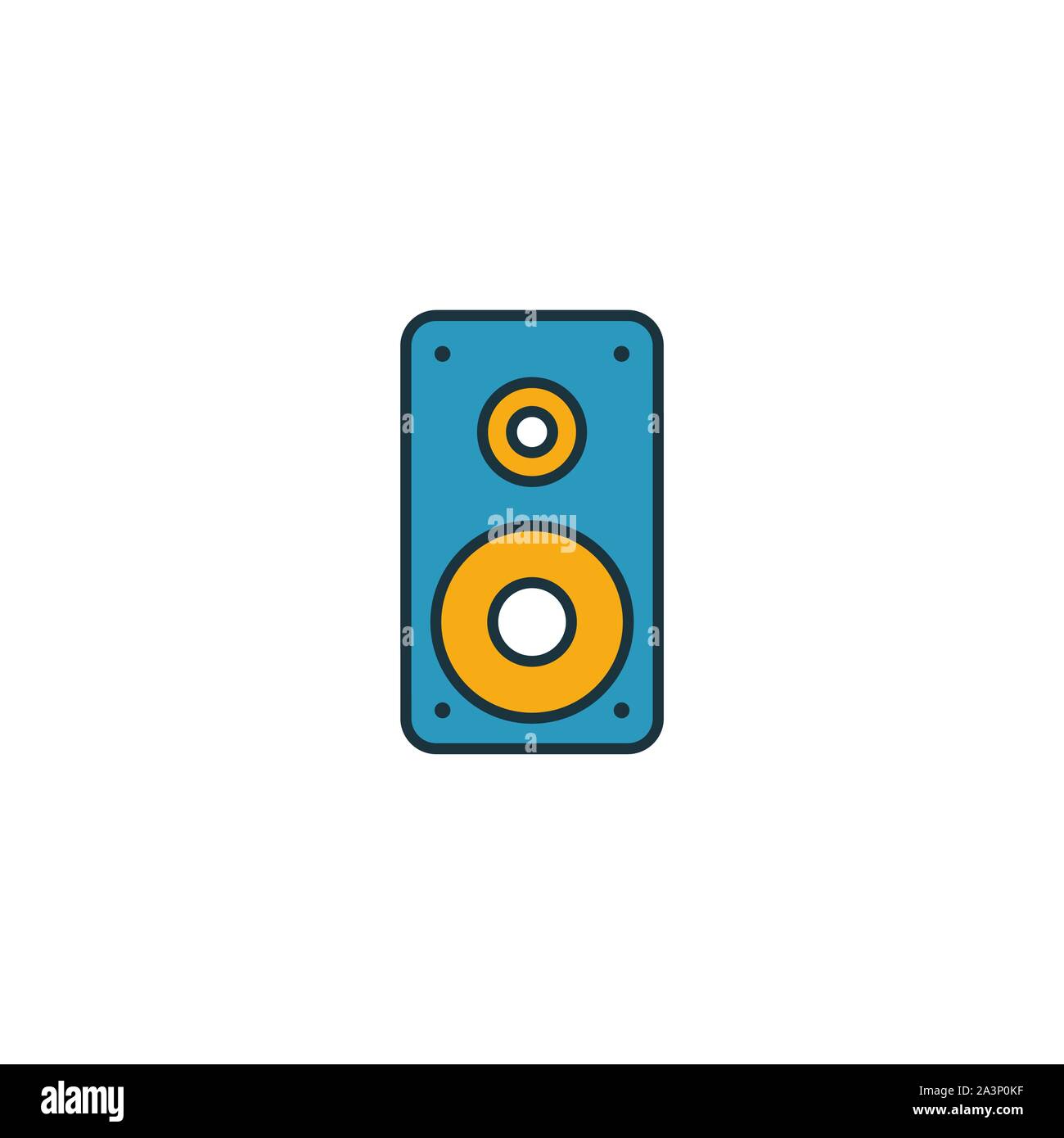 Speaker icon. Outline filled creative elemet from audio buttons icons ...