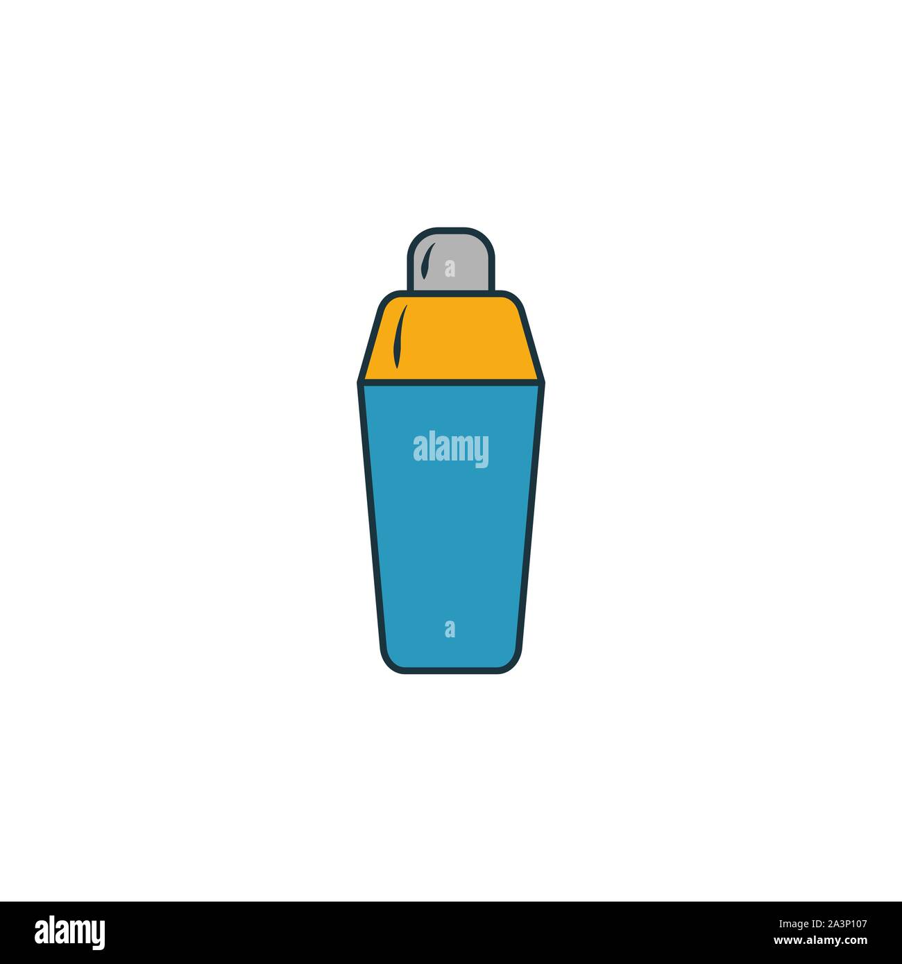 Shaker icon. Outline filled creative elemet from bar and restaurant ...