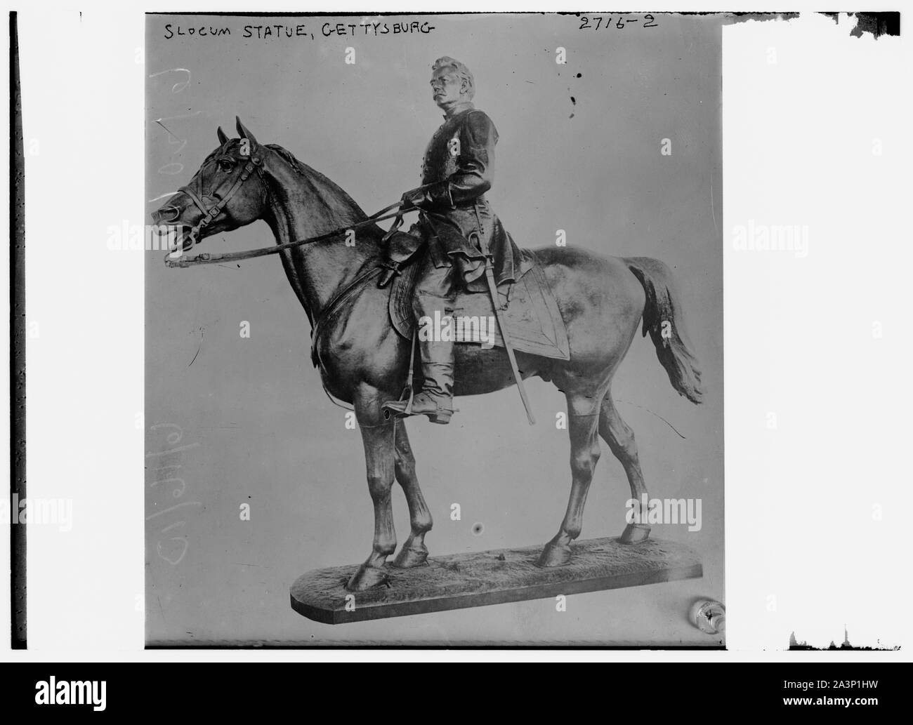 Slocum Statue, Gettysburg Stock Photo - Alamy