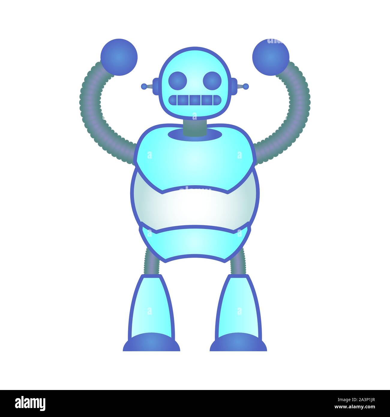 humanoid robot cyborg isolated icon Stock Vector Image & Art - Alamy