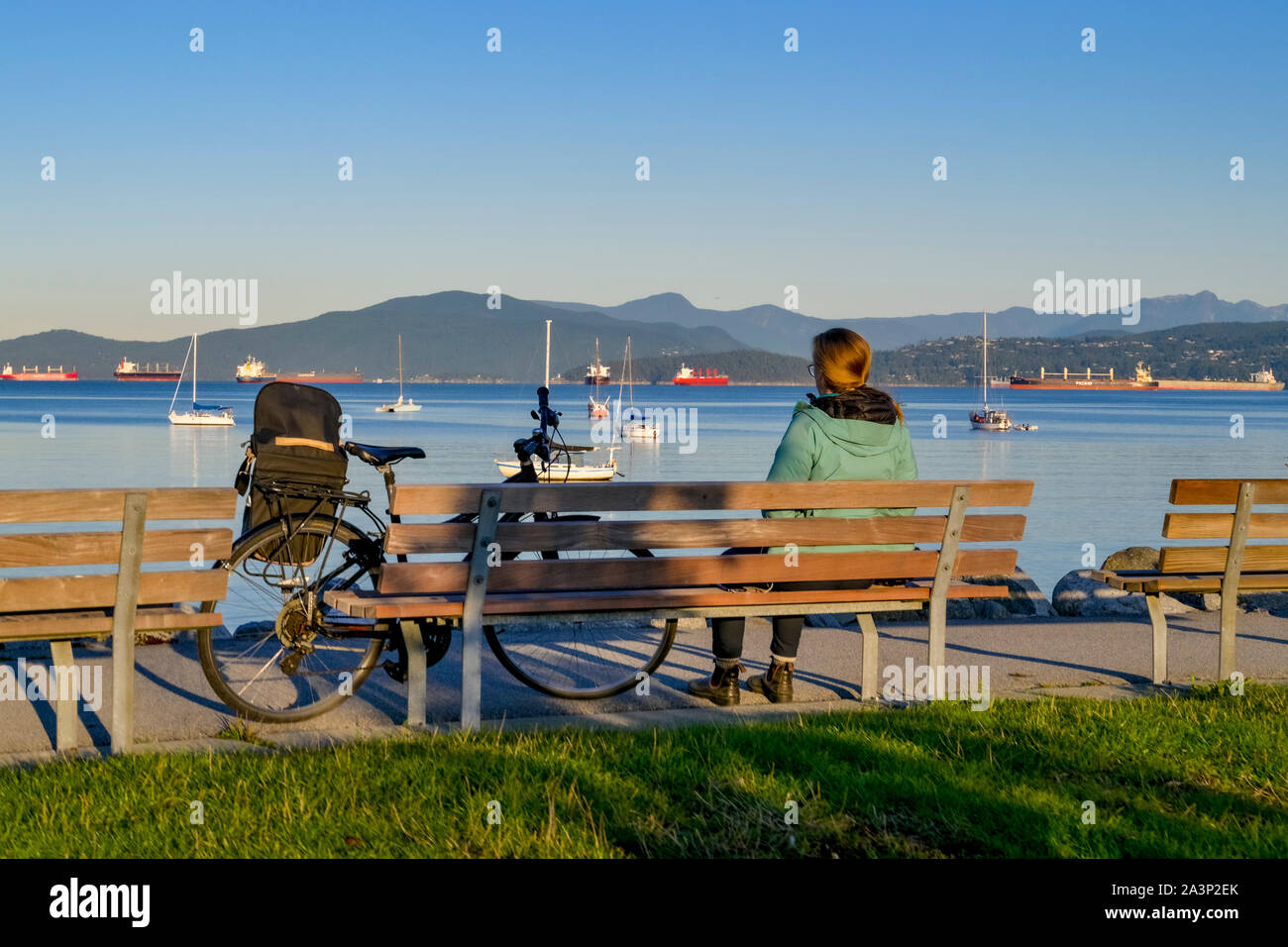 West End from, Elsje Point, Vancouver, British Columbia, Canada Stock ...