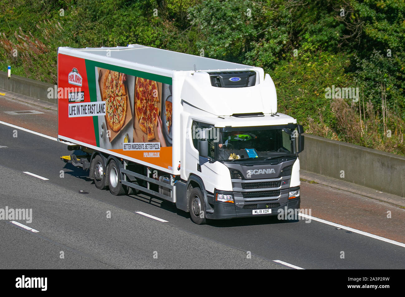 Papa John's carrier 'Life in the fast lane' ; Bulk Haulage delivery ...