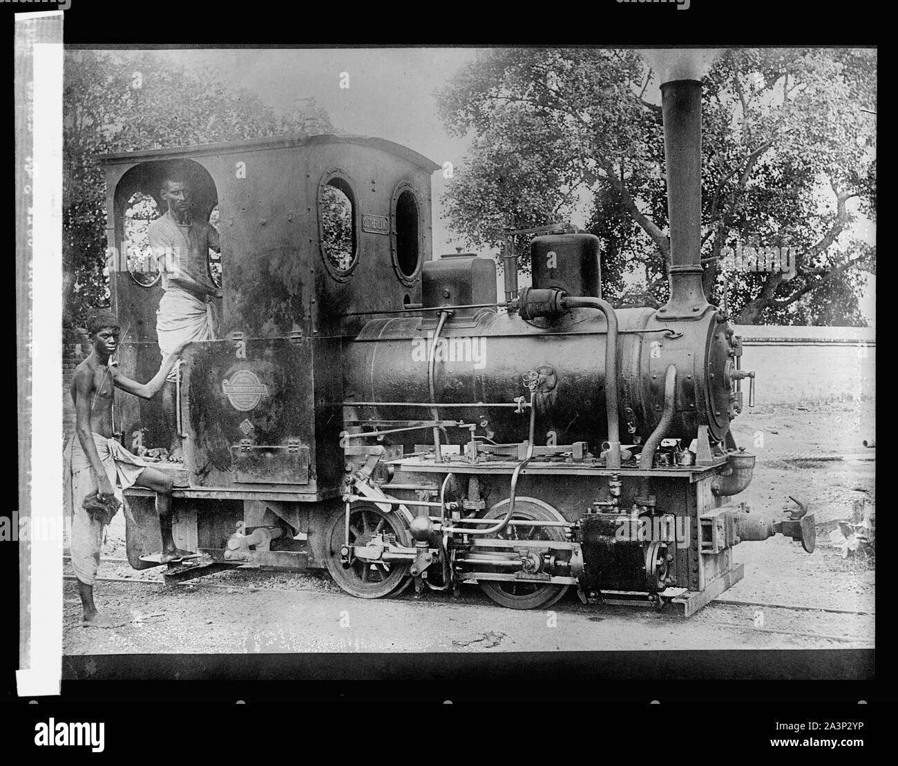 Small locomotive used to draw cane cars 2 ft. gauge, India Stock Photo ...