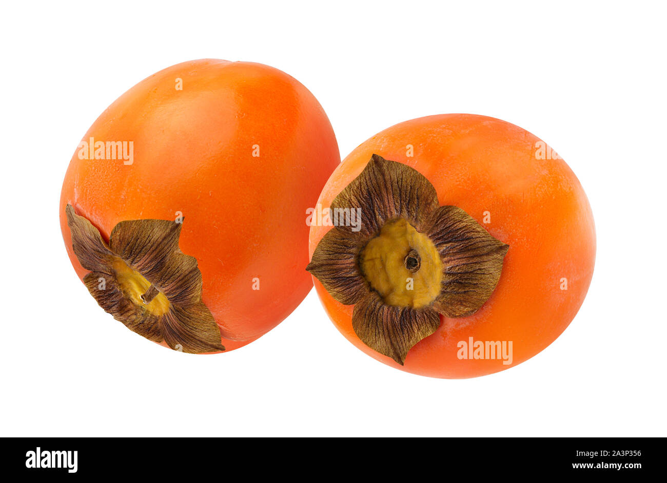 Persimmon fruit isolated on white background Stock Photo - Alamy