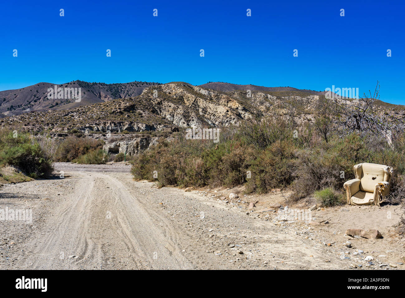 Tabernas desert, in spanish Desierto de Tabernas, Andalusia, Spain ...