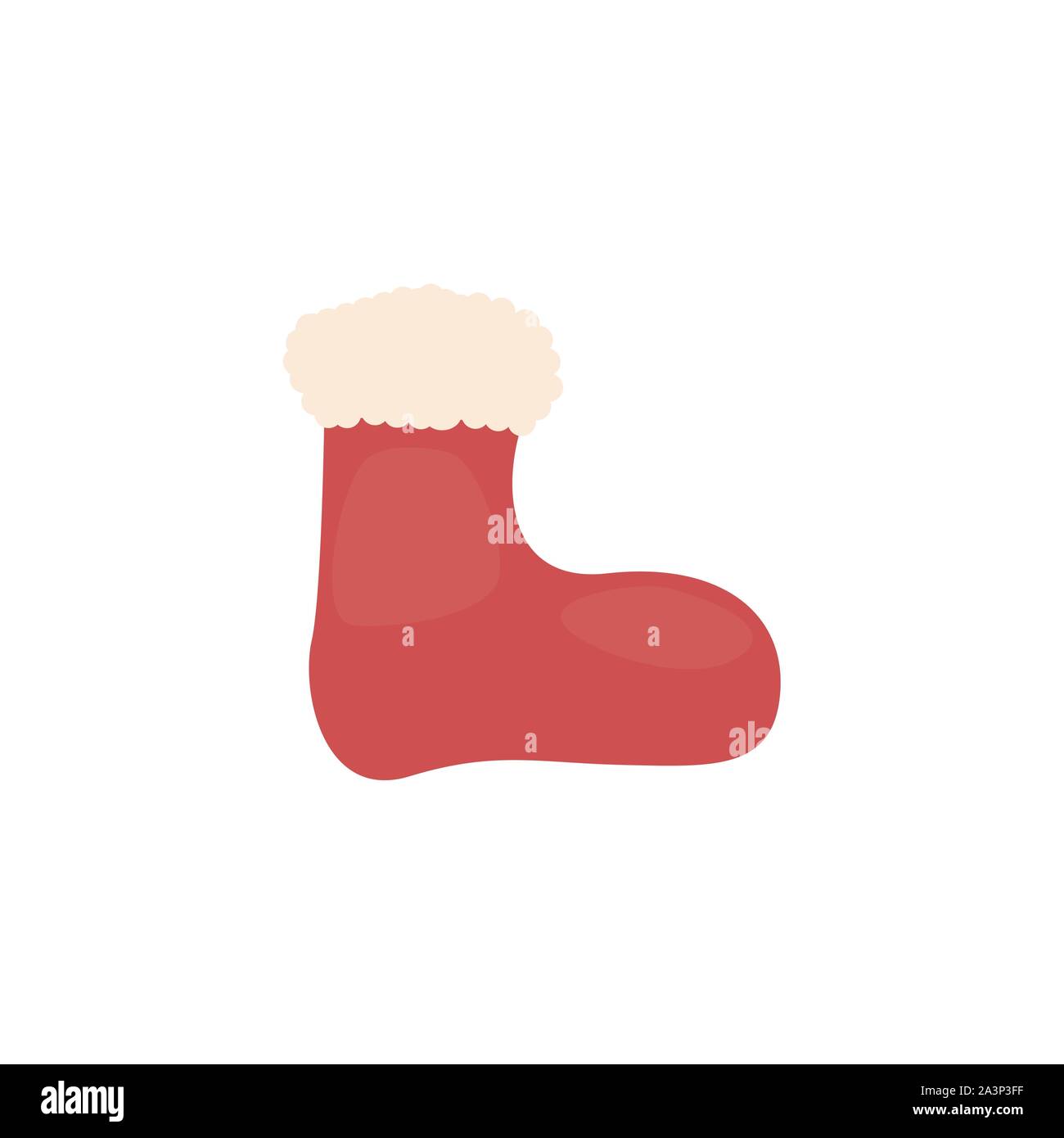 santa claus shoe on white background vector illustration design Stock ...